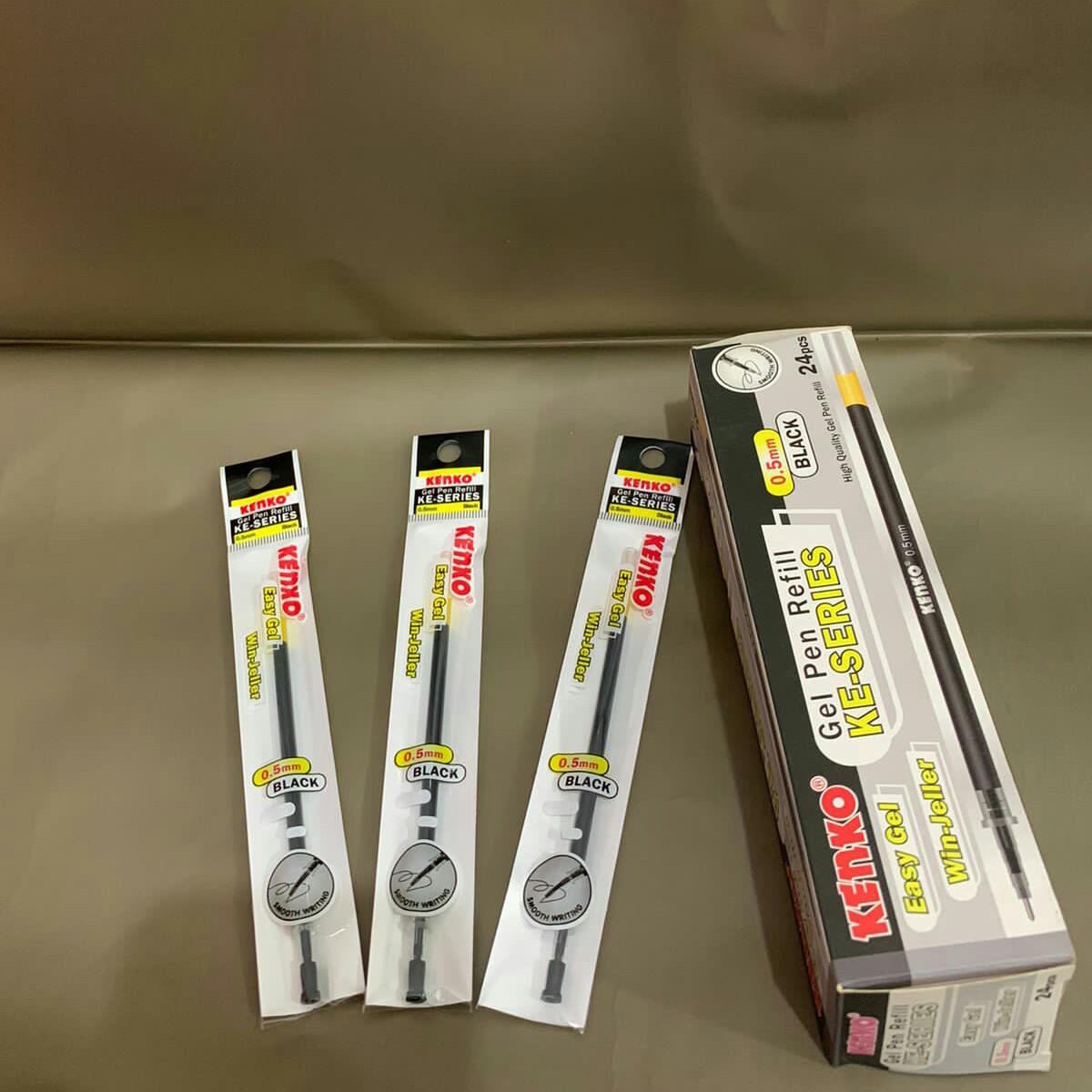 Refill Kenko Easy Gel Hitam Isi Ulang Pulpen Tinta Pen KE Series | Setoko