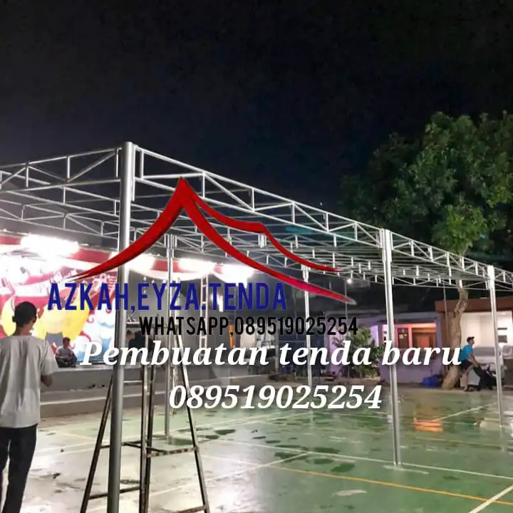 pembuatan tenda baru dan produksi Tenda bisa request berbagai macam ...