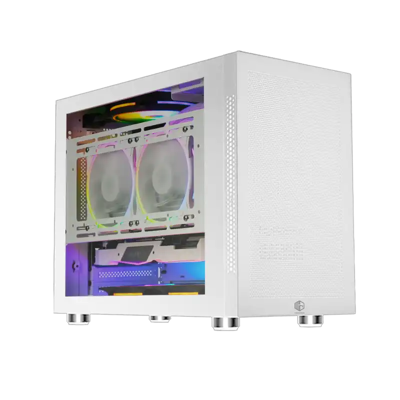 Cube Gaming Axel V.2 White M-ATX Case | Platinum Computindo