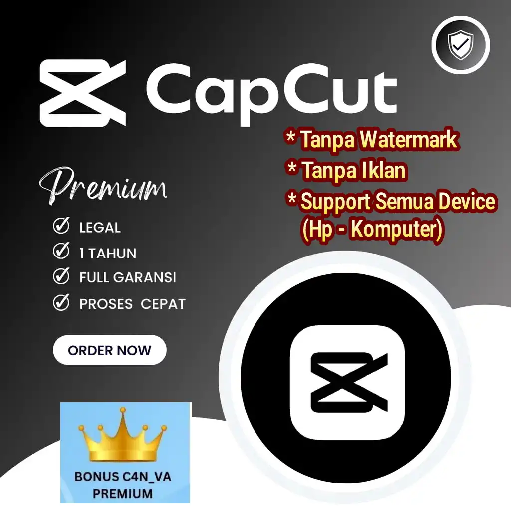 CapCut Pro Premium 1 Tahun| Work All Device| Garansi | Setoko