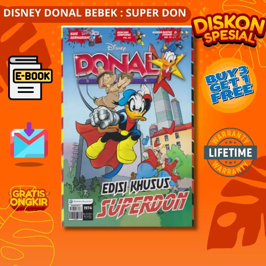 Komik Digital Disney Donal Bebek Edisi 1974 (Edisi Khusus Super Don ...