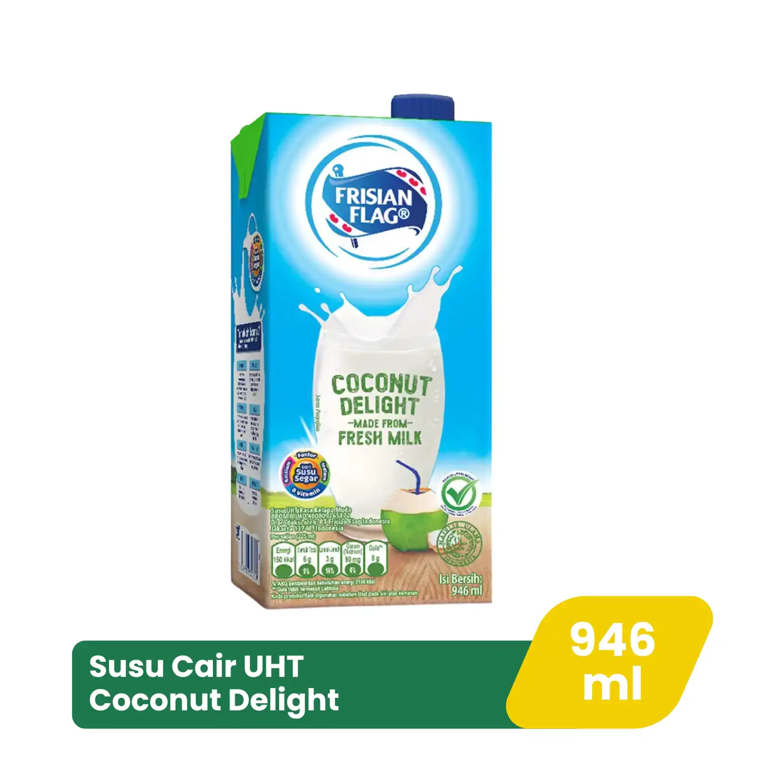 Frisian Flag Susu Cair Uht Coconut Delight 946Ml | Atapmart Fresh