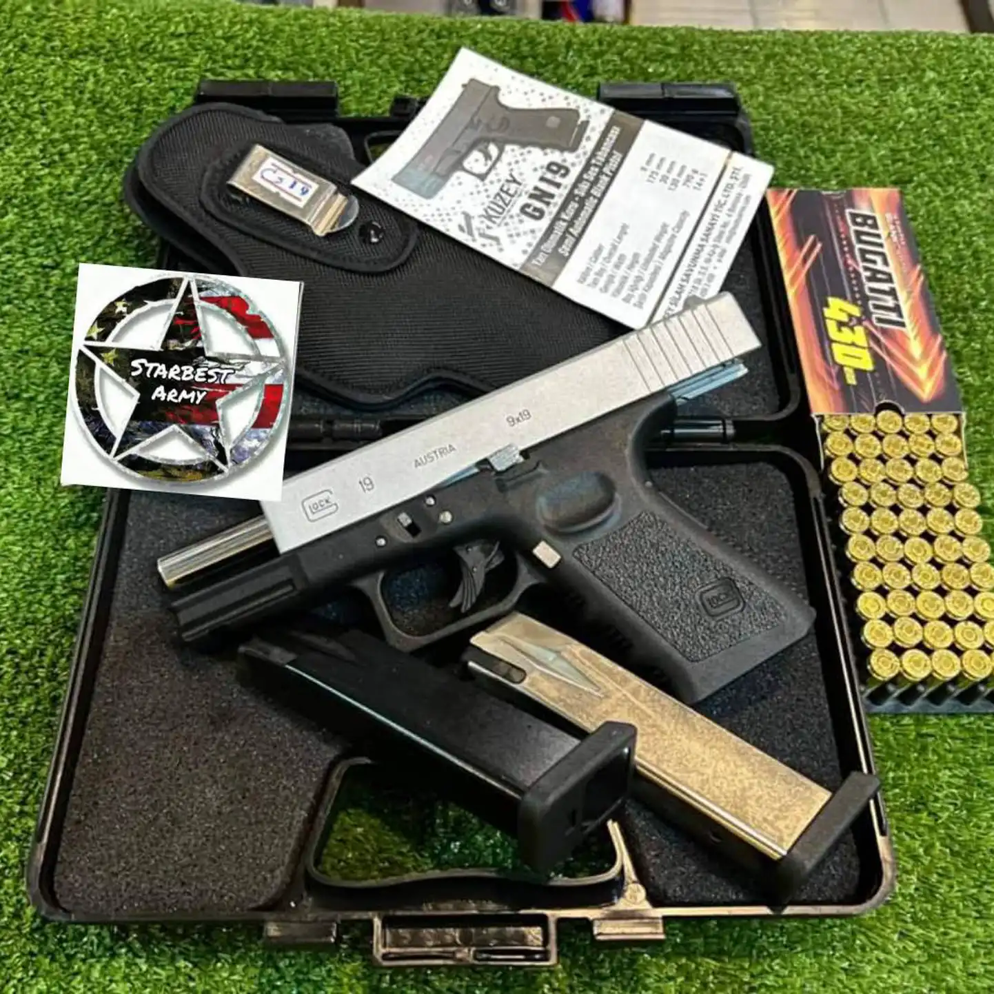 BG Kuzey glock 19 Gen3 Austria. Warna SILVER | Setoko