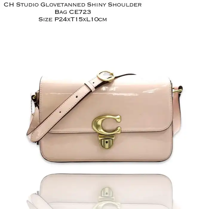 Coach Studio Glovetanned Shiny Shoulder Bag CE723 | Setoko